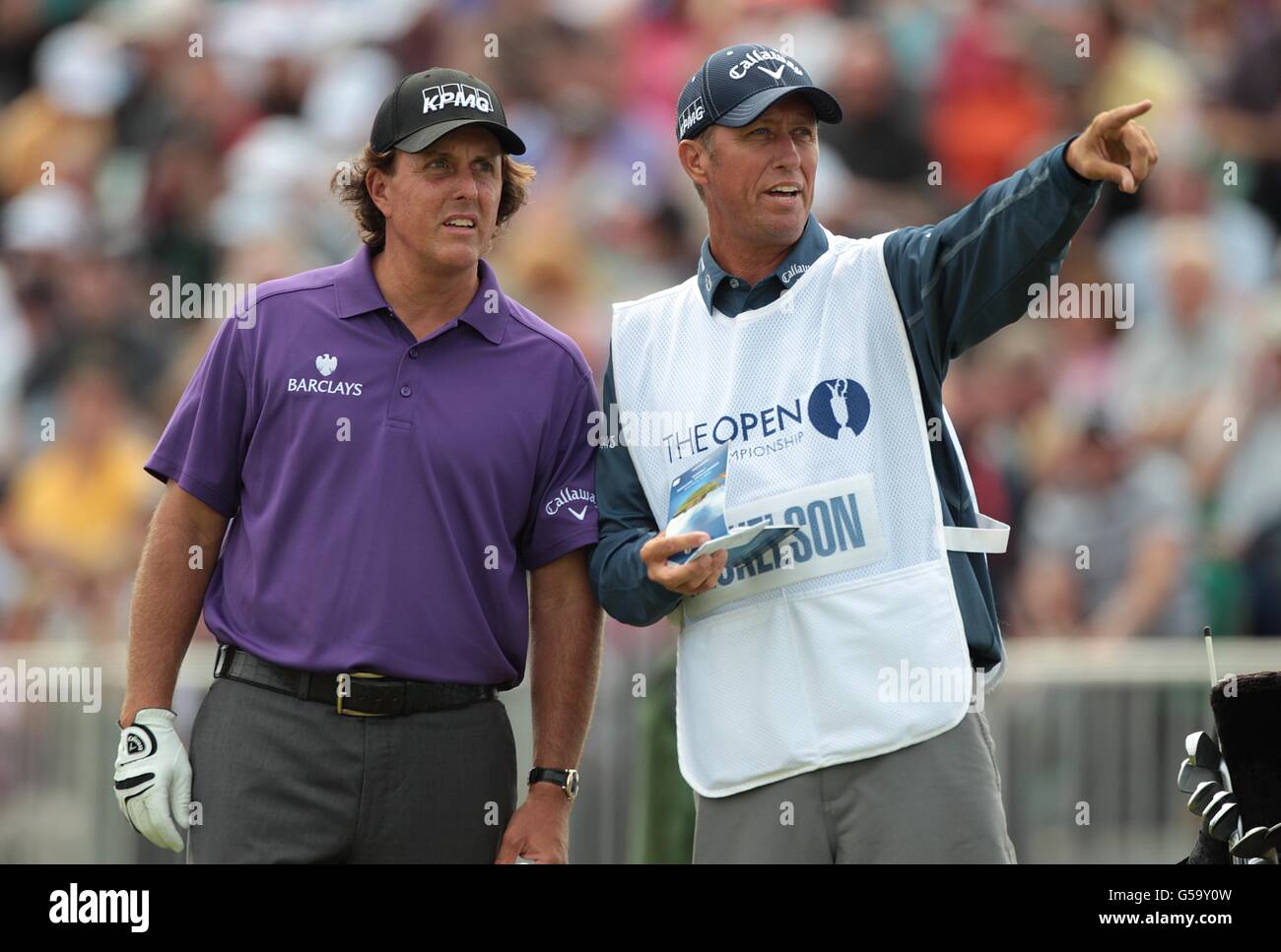 USA's Phil Mickelson during day one of the 2012 Open Championship at ...