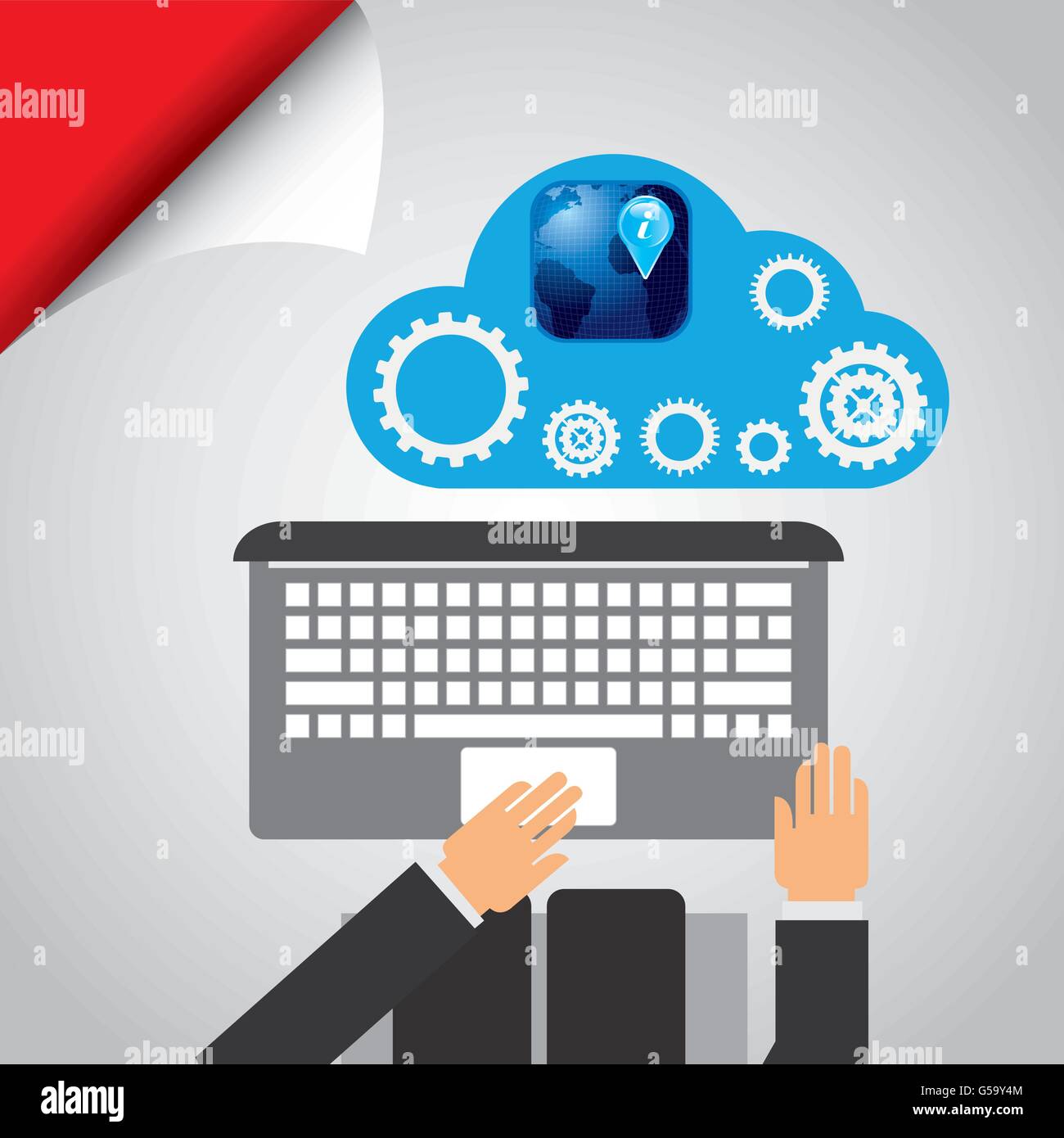 cloud computing design Stock Vector Image & Art - Alamy