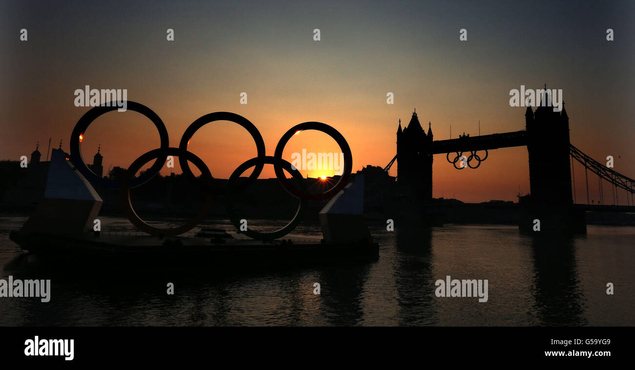 London Olympic Games - Pre-Games Activity - Thursday. Two sets of ...