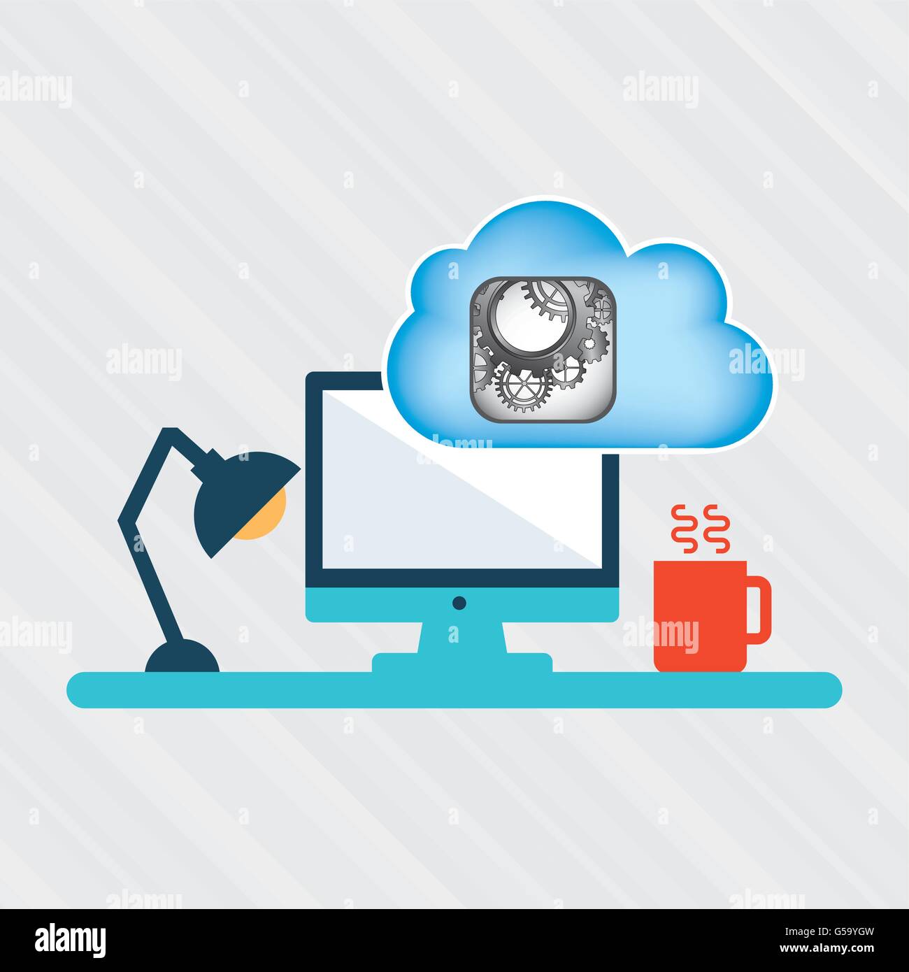 cloud computing design Stock Vector Image & Art - Alamy