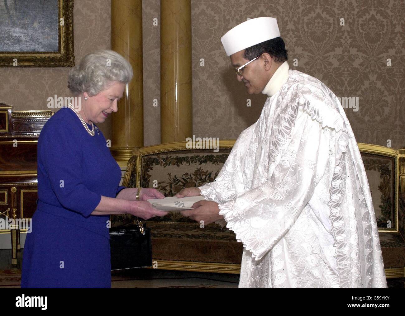 Queen elizabeth ii receives his excellency the ambassador of mali hi ...