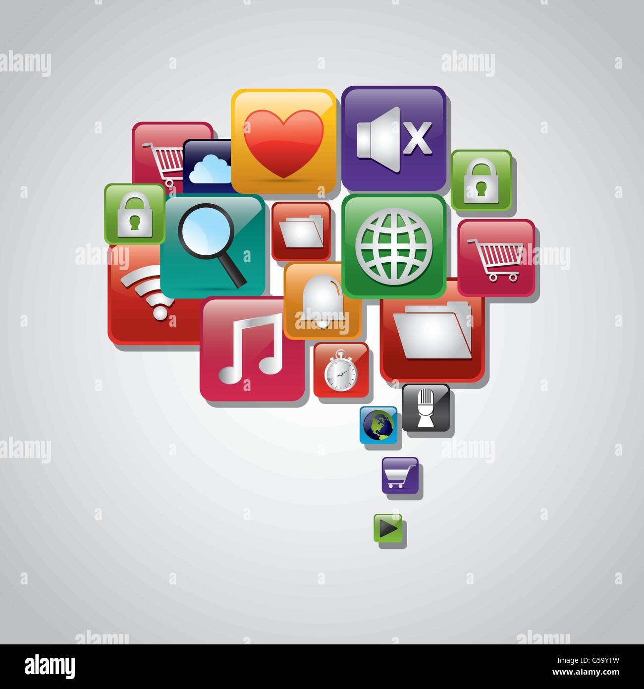 Mobile technology applications Stock Vector Image & Art - Alamy