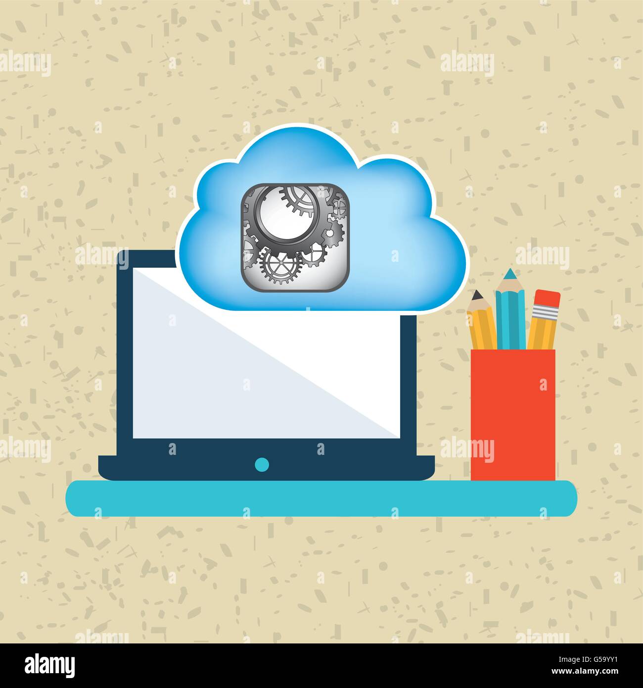 cloud computing design Stock Vector Image & Art - Alamy