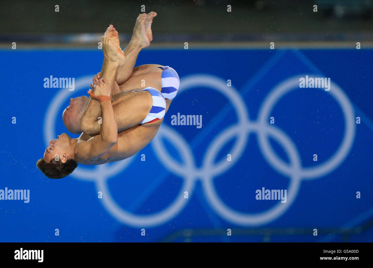 Great Britain's Tom Daley practices his diving routine with partner ...