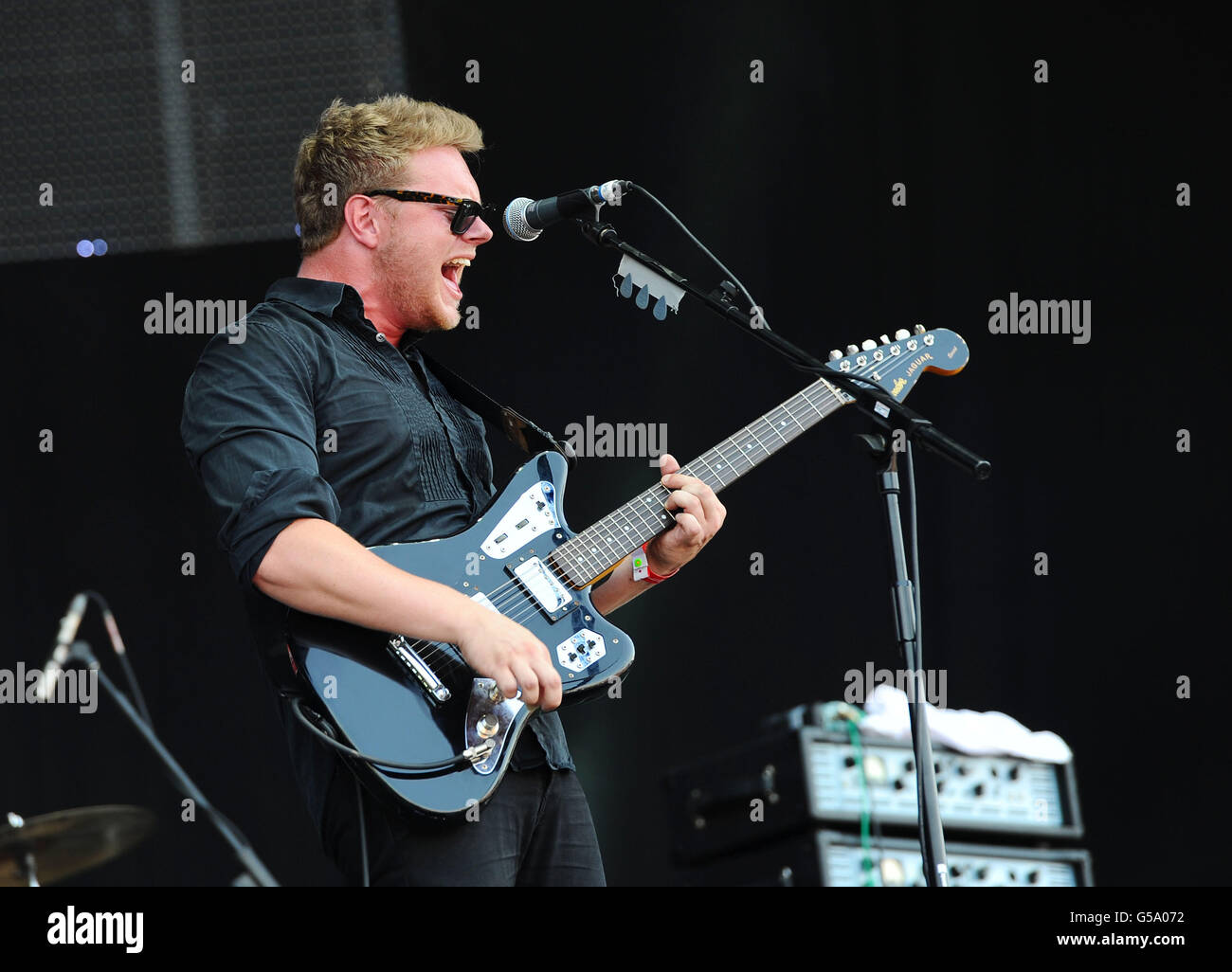 Steve Sparrow of Morning Parade performing at the Coca Cola London 2012 ...