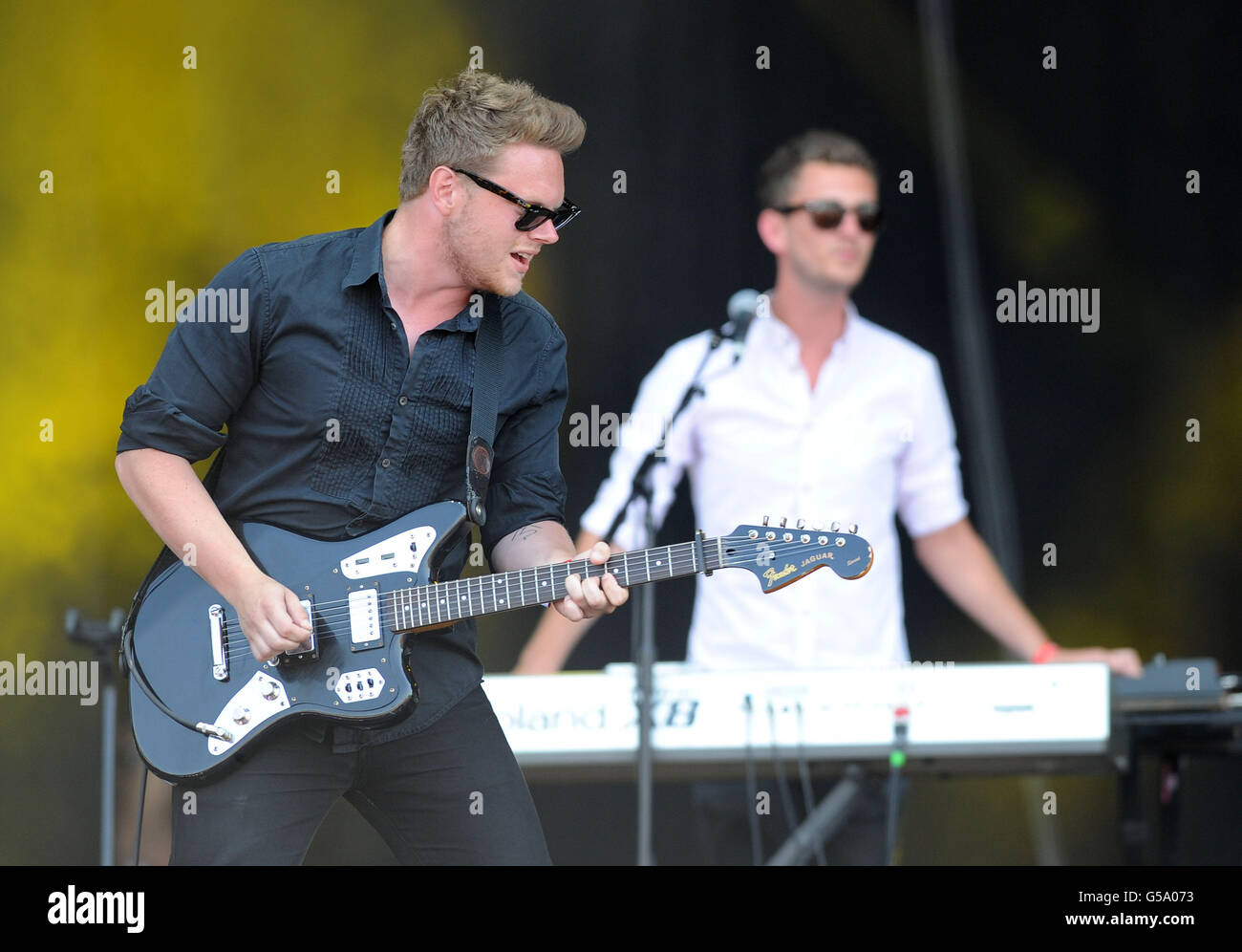 Steve Sparrow of Morning Parade performing at the Coca Cola London 2012 ...