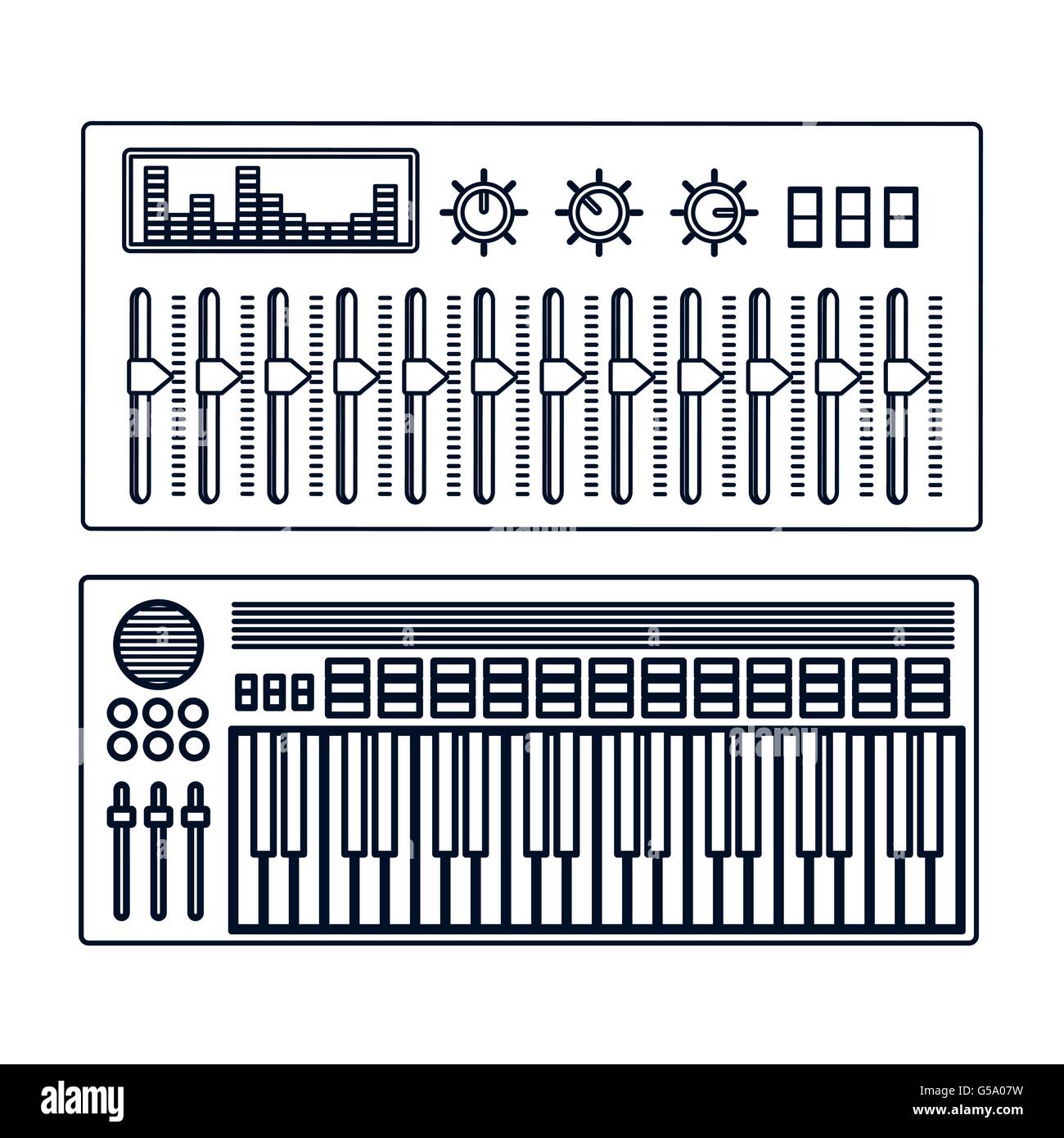 Music technology equipment Stock Vector Image & Art - Alamy