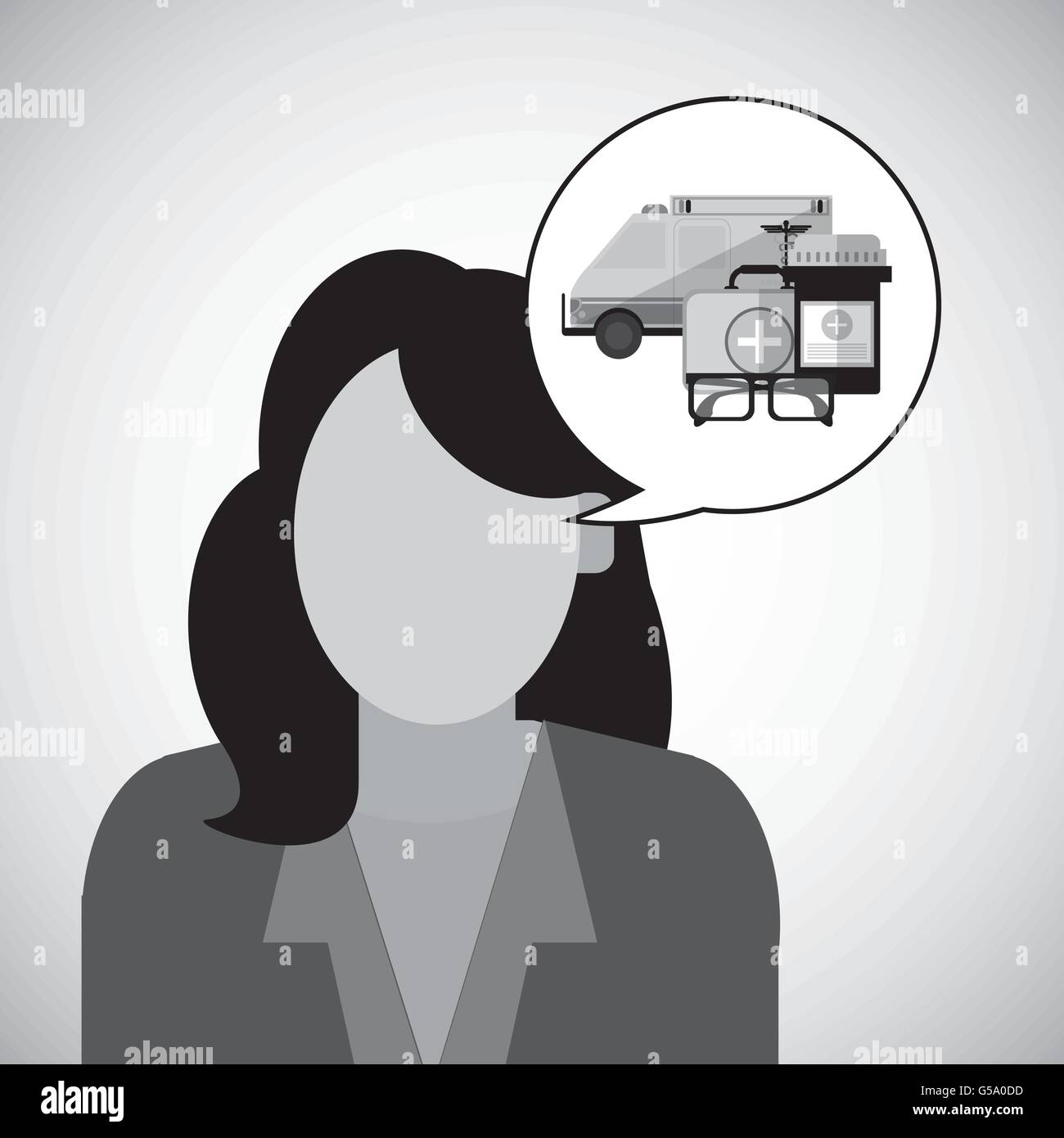 Medical care design. Health care icon. Colorfull illustration, v Stock ...