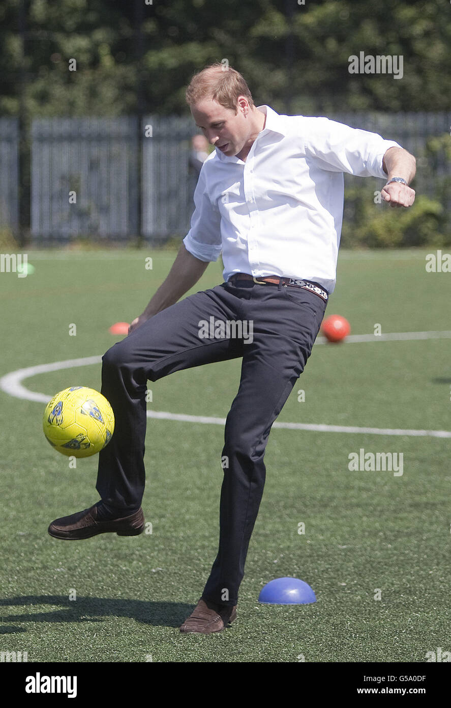 Royals attend sports project launch Stock Photo - Alamy