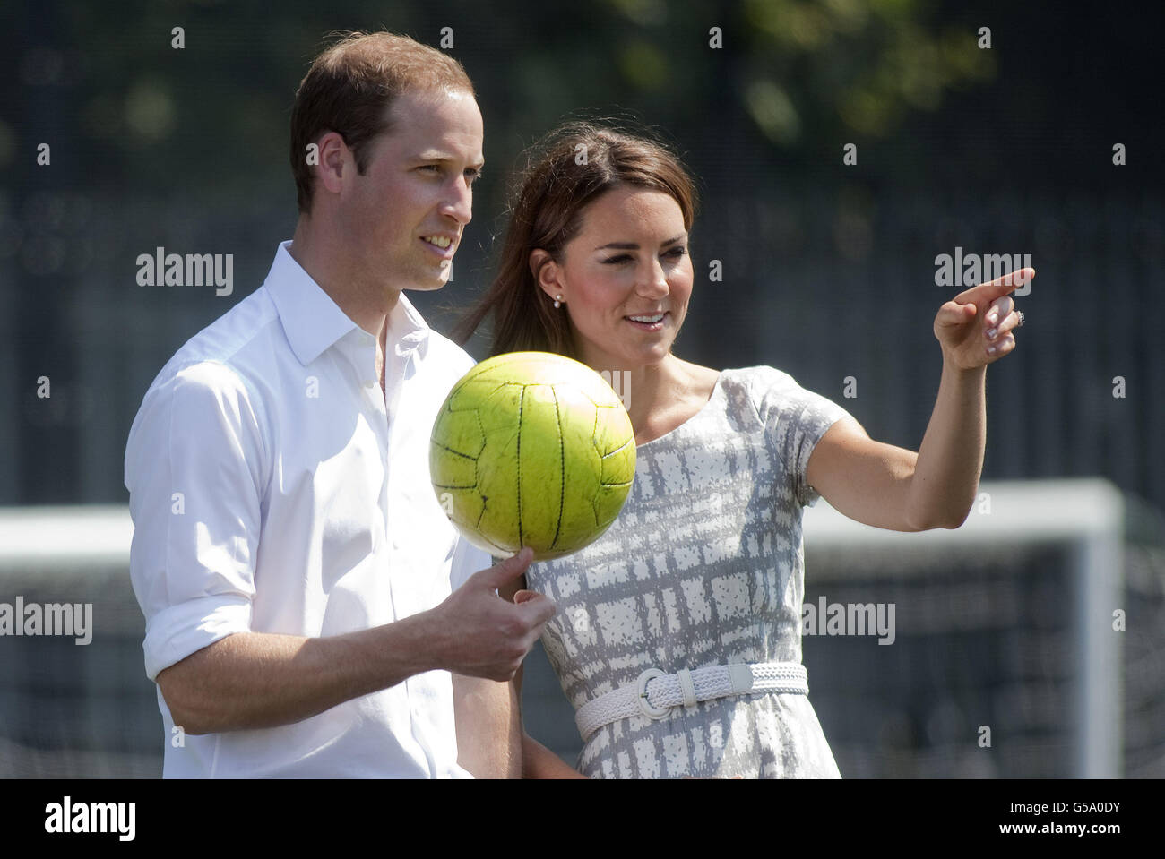 Royals attend sports project launch Stock Photo - Alamy