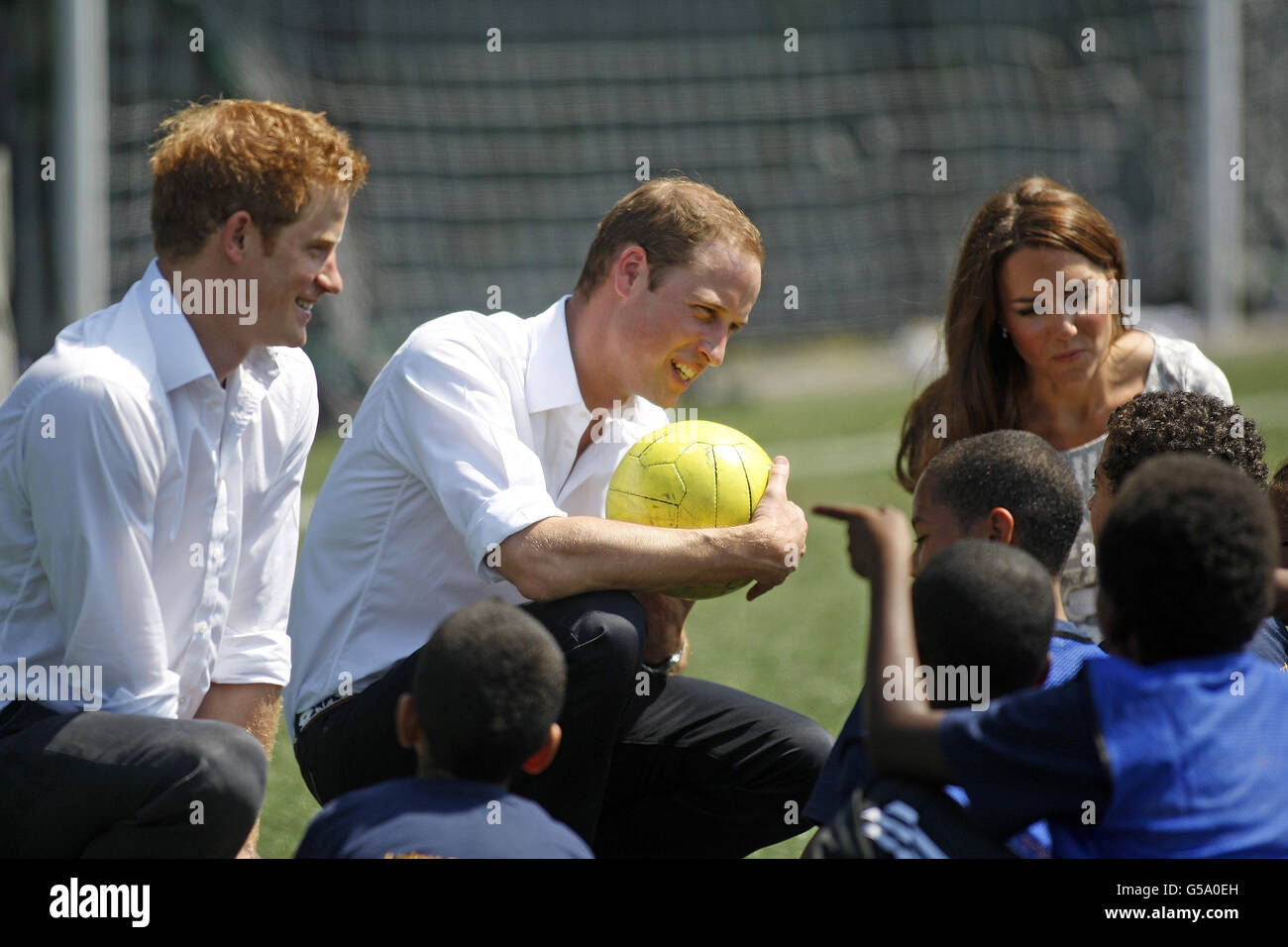 Royals attend sports project launch Stock Photo - Alamy