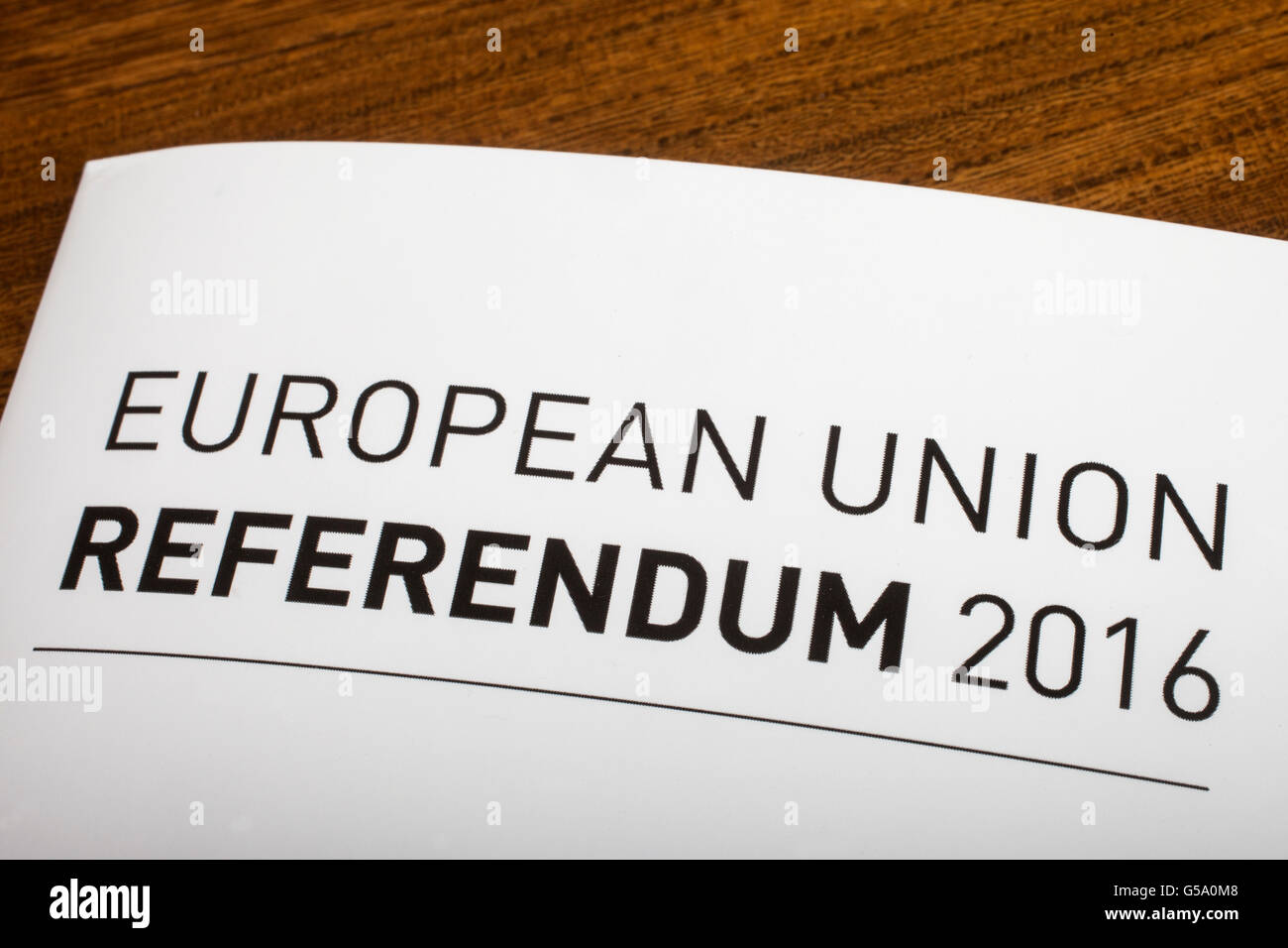 Ballot booklet hi-res stock photography and images - Alamy