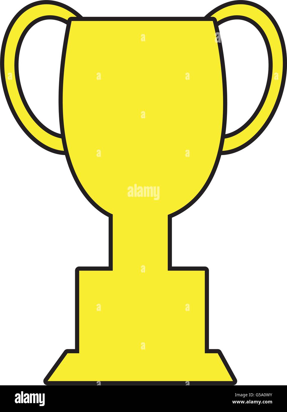 yellow trophy icon front view,vector graphic Stock Vector Image & Art ...