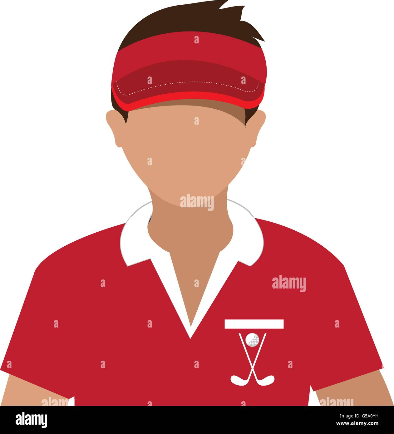 avatar man with sports clothes and cap,vector graphic Stock Vector ...