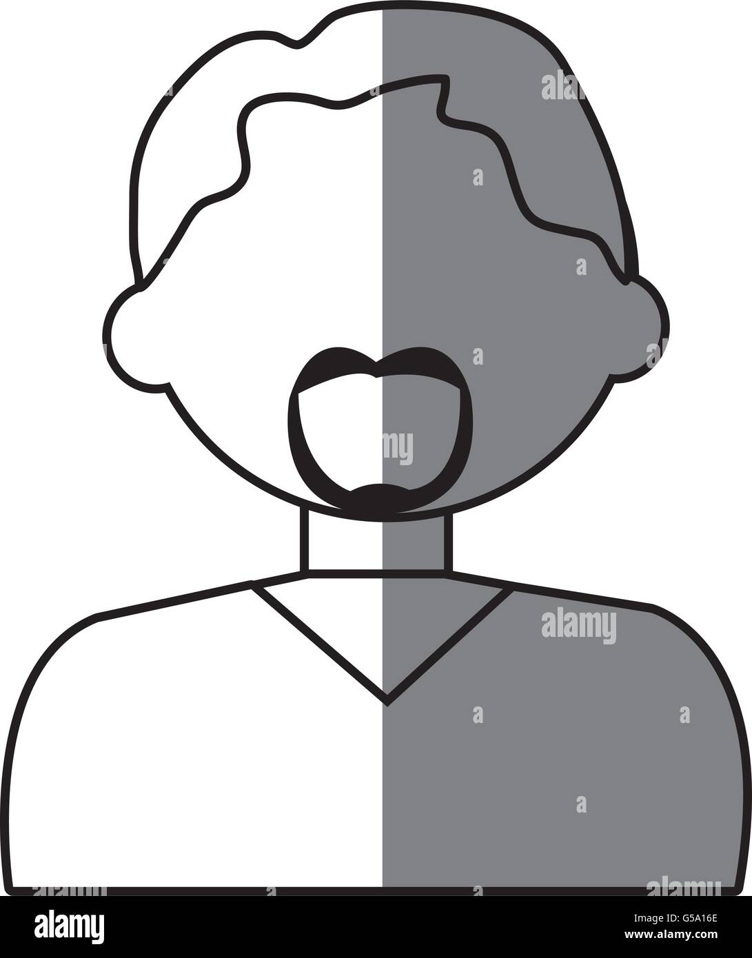 cartoon avatar man front view,vector graphic Stock Vector Image & Art ...