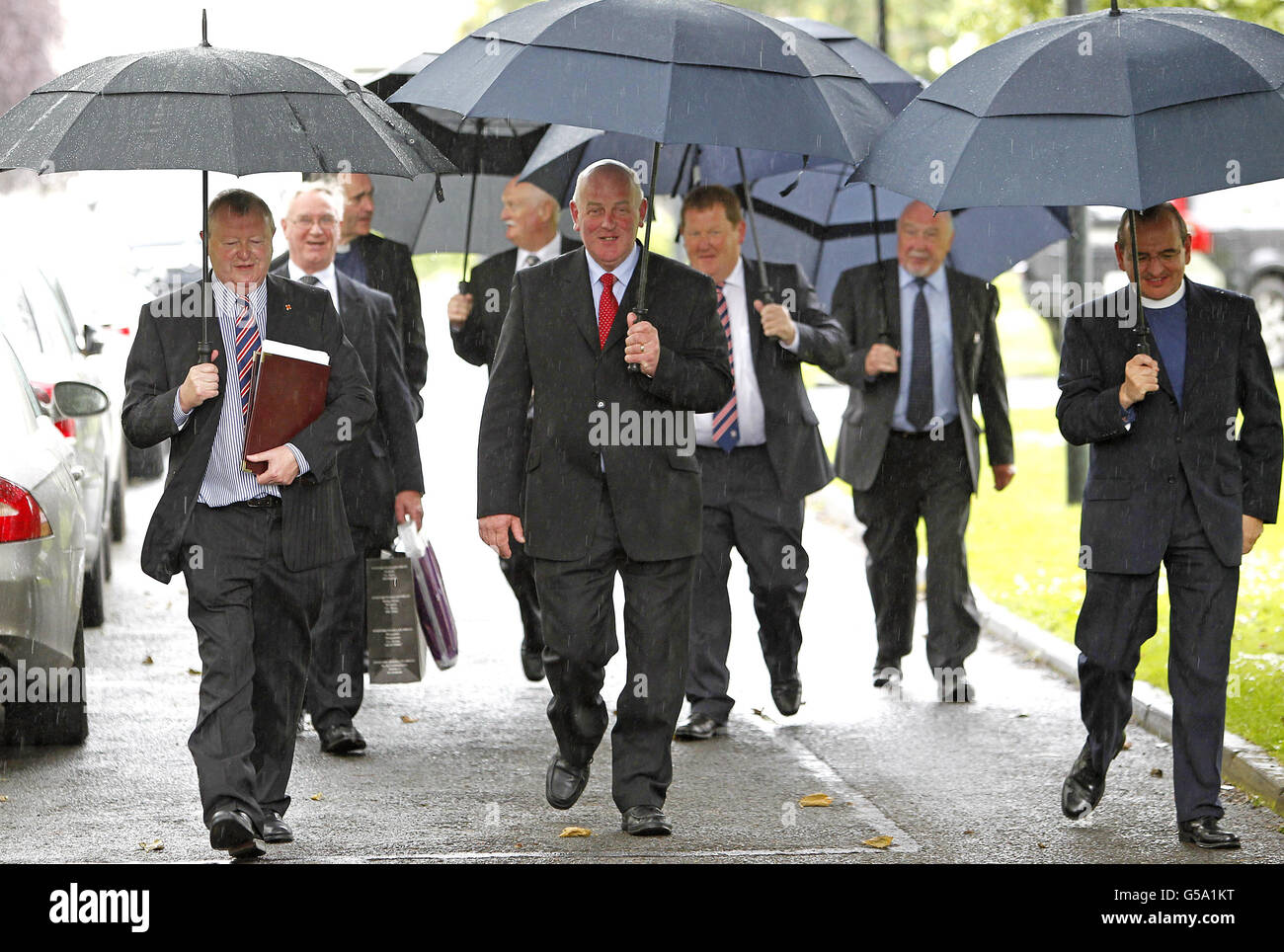 Drew Nelson (left) Grand Secretary of the Orange Order who made history ...