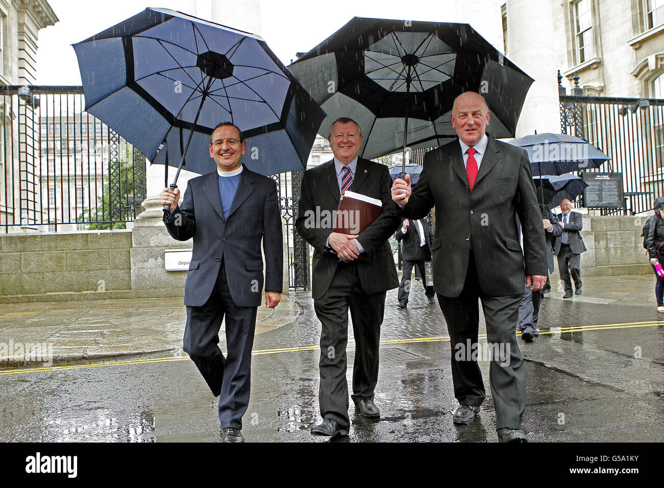 Drew Nelson (left) Grand Secretary of the Orange Order who made history ...