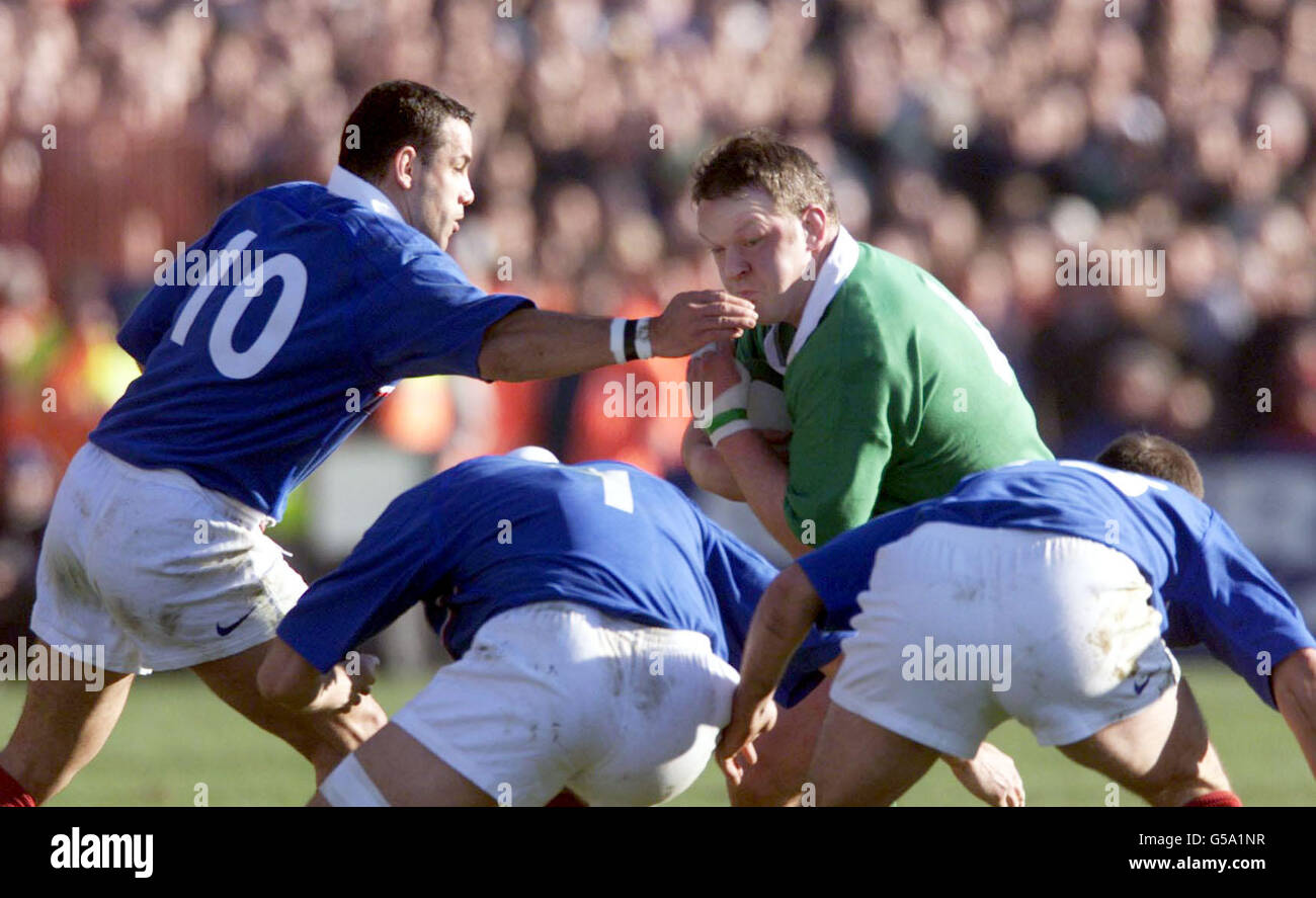 Six Nats Ire v France Michael Galwey Stock Photo - Alamy