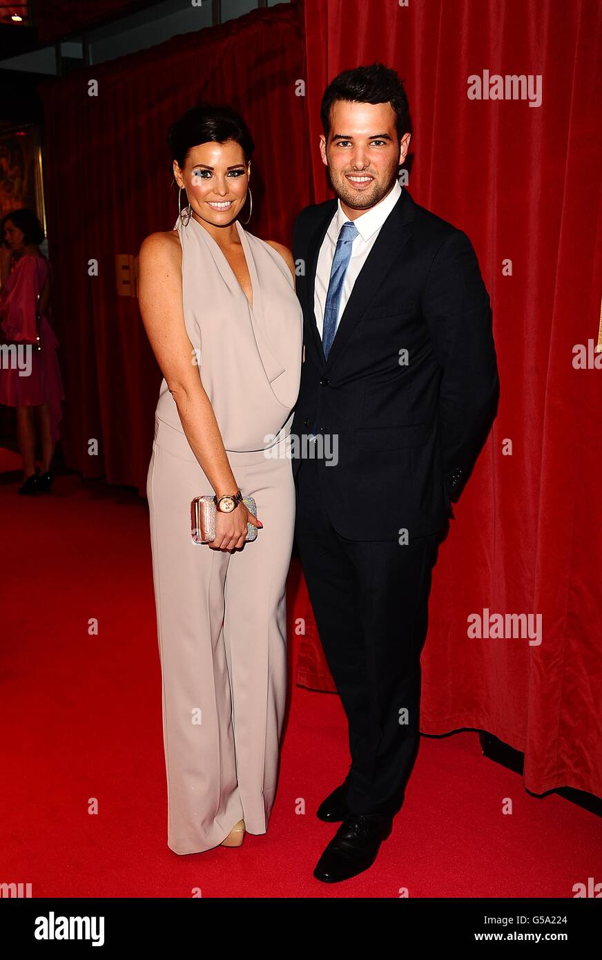 Jessica Wright and Ricky Rayment arriving for the premiere of Katy ...