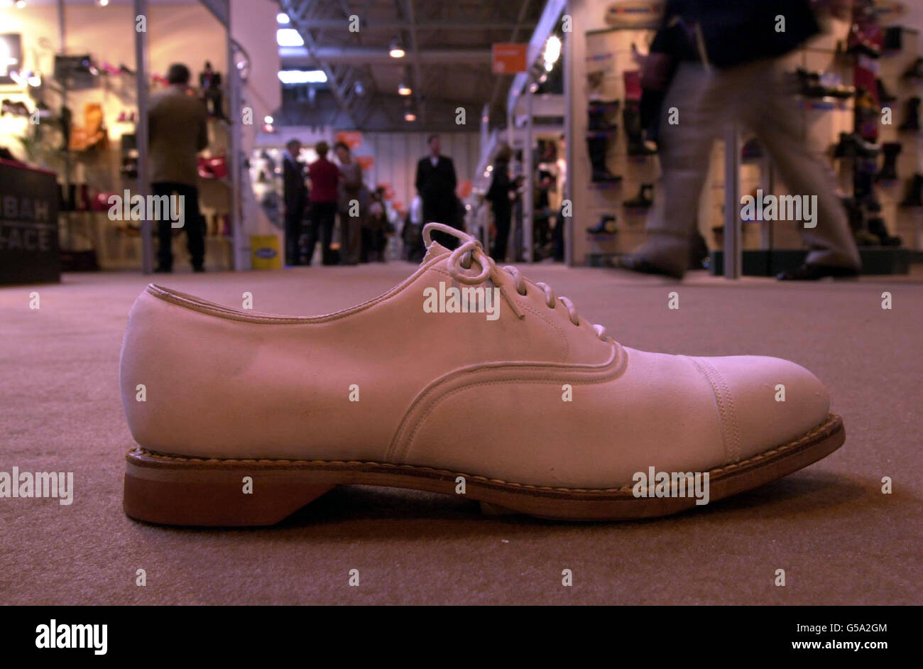 One of a pair of replica shoes belonging to former American President ...