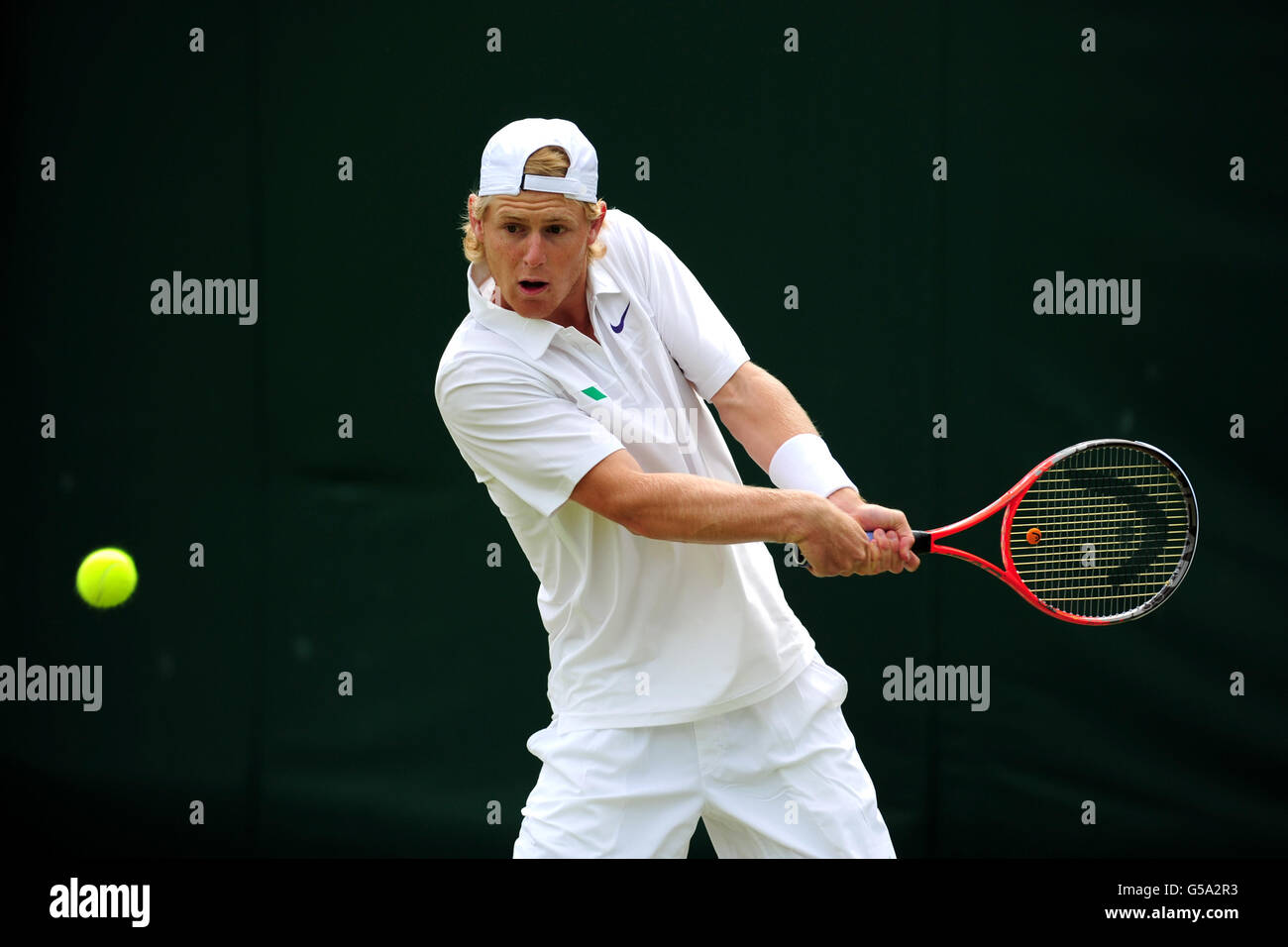 Australia's Luke Saville during his match against Romania's Stefan ...