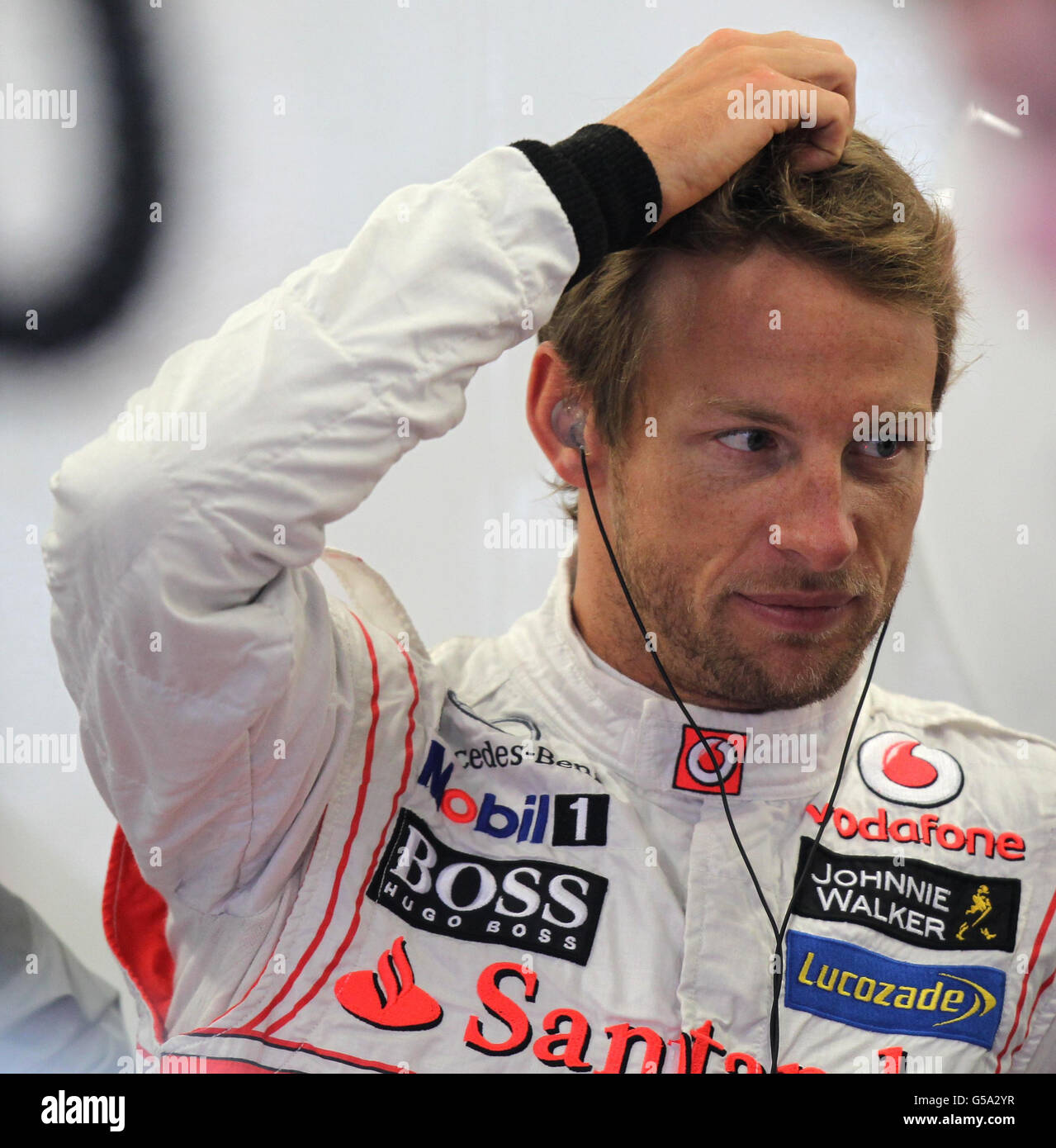 Vodafone mclaren mercedes driver jenson button british grand prix ...