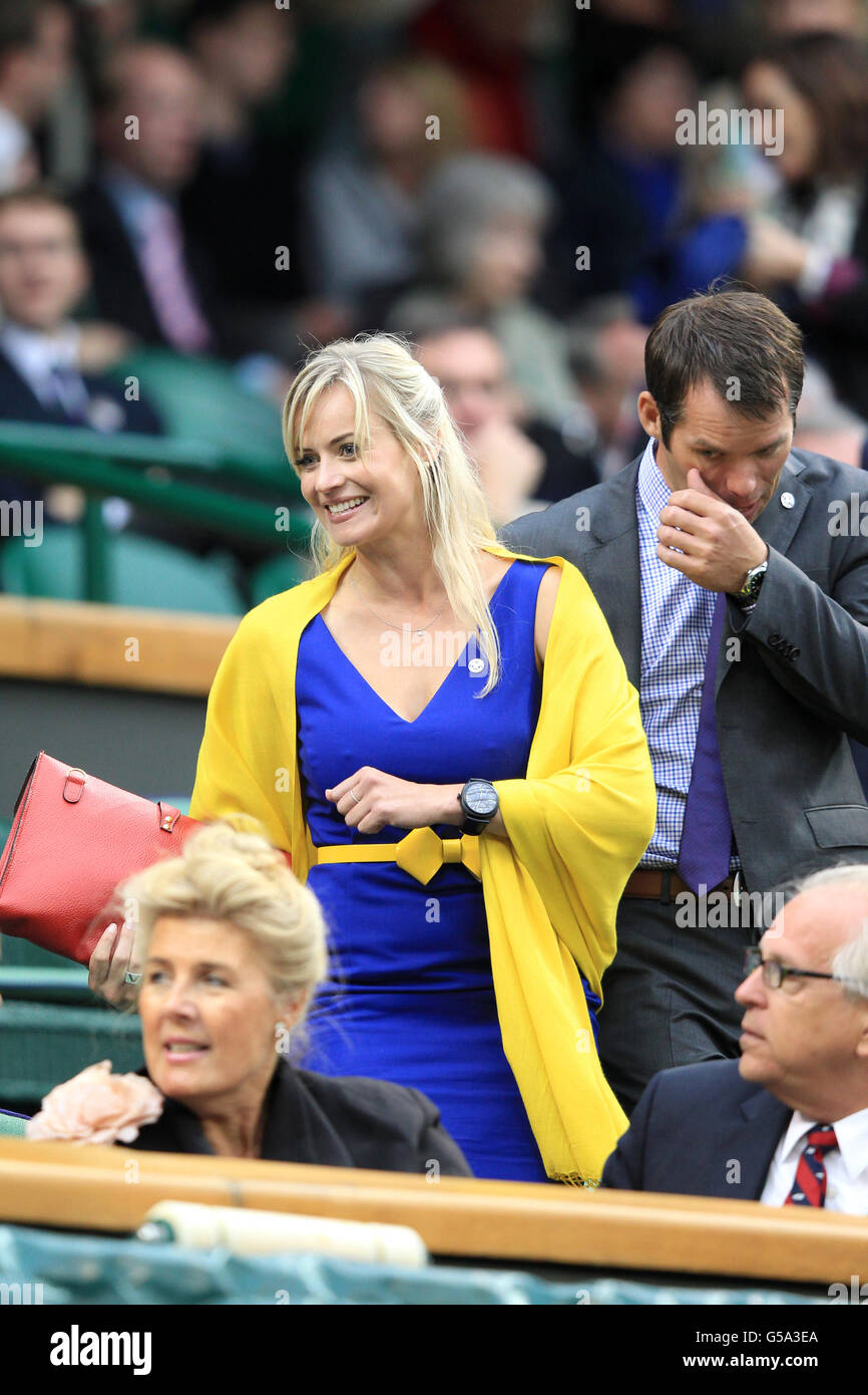Golfer Paul Casey (right) and his partner Pollyanna Woodward in the ...