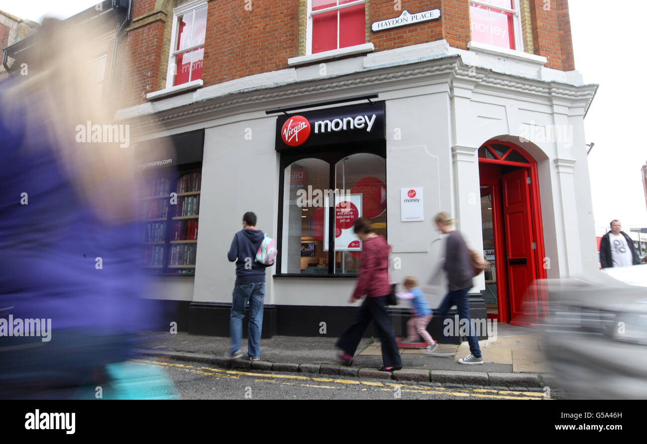 A general view of the newly refurbished Virgin Money banking store on ...