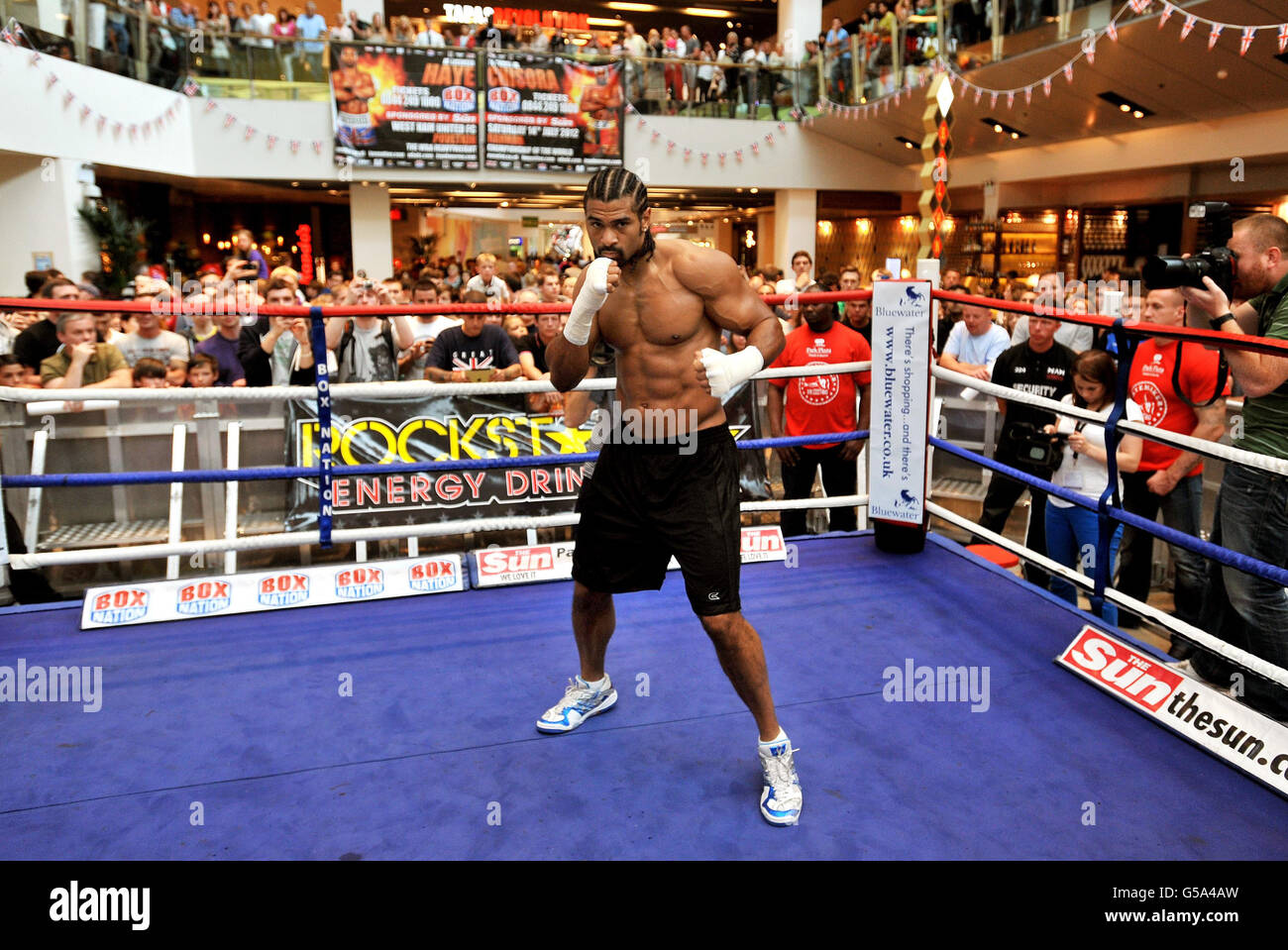 Boxing - David Haye and Dereck Chisora Public Workout - Bluewater ...