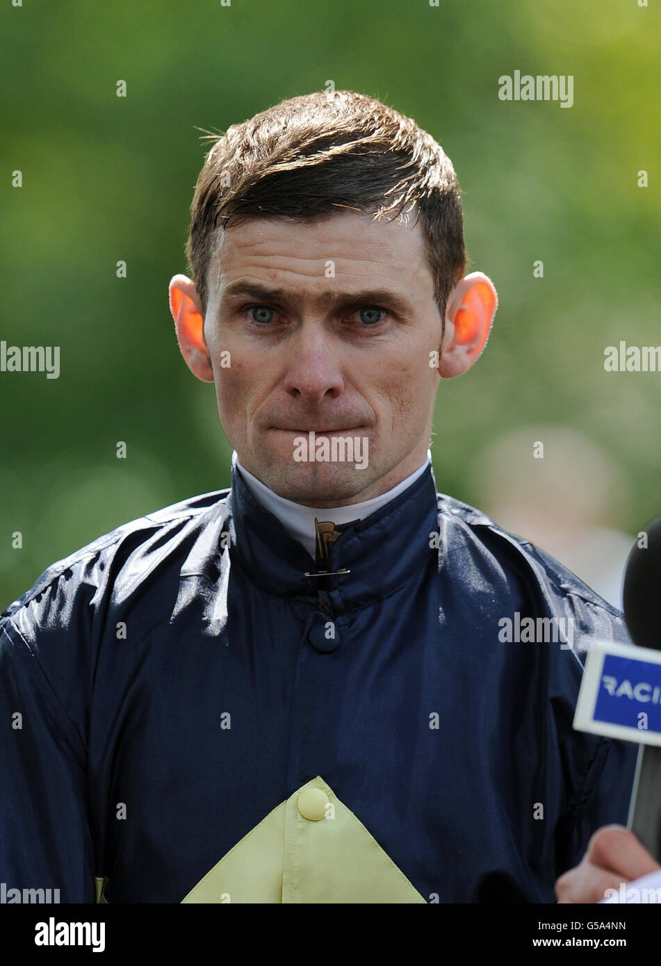 Jockey Robert Havlin after riding Great Heavens to victory in the ...