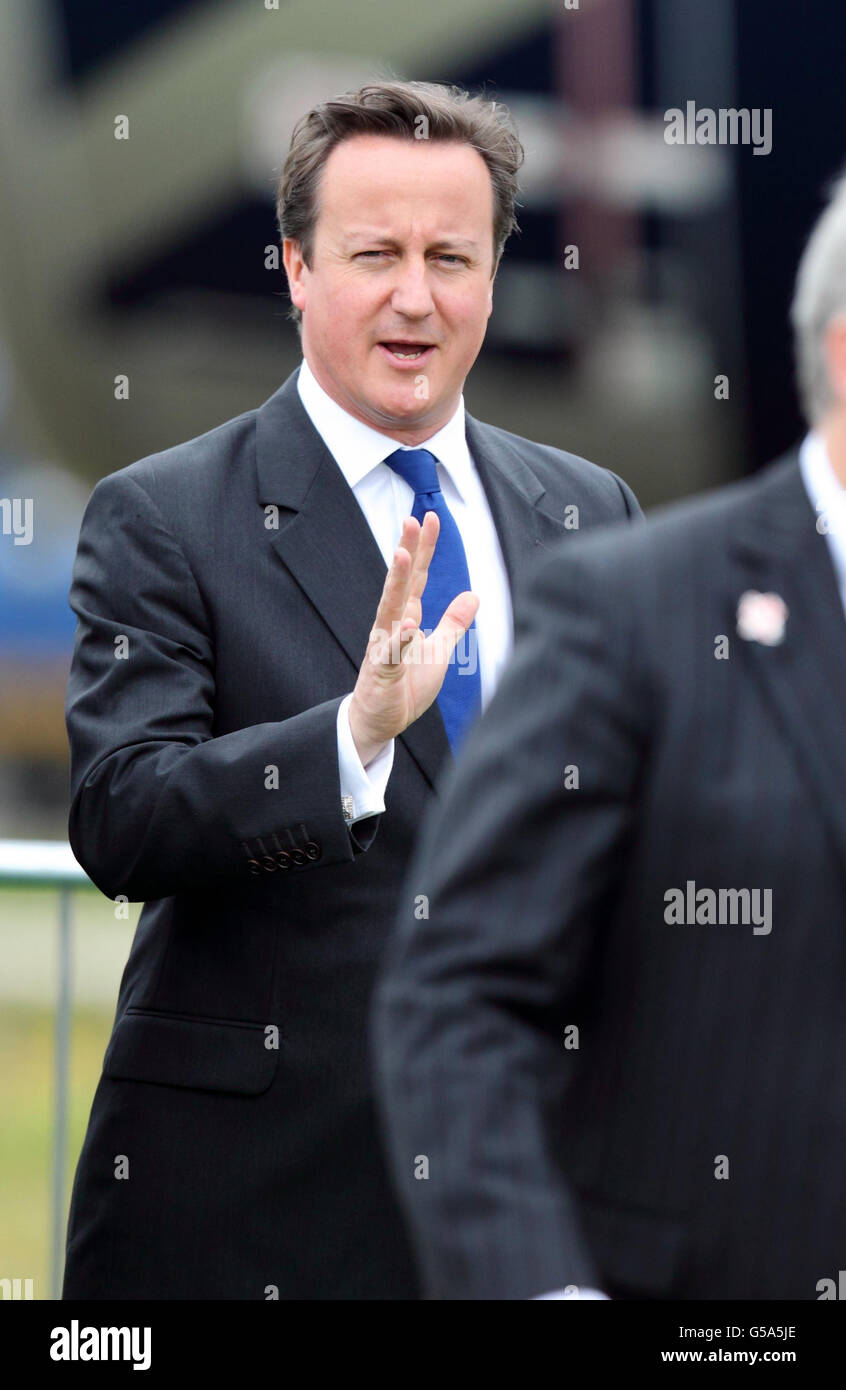 Farnborough International Airshow. Prime Minister David Cameron visits ...