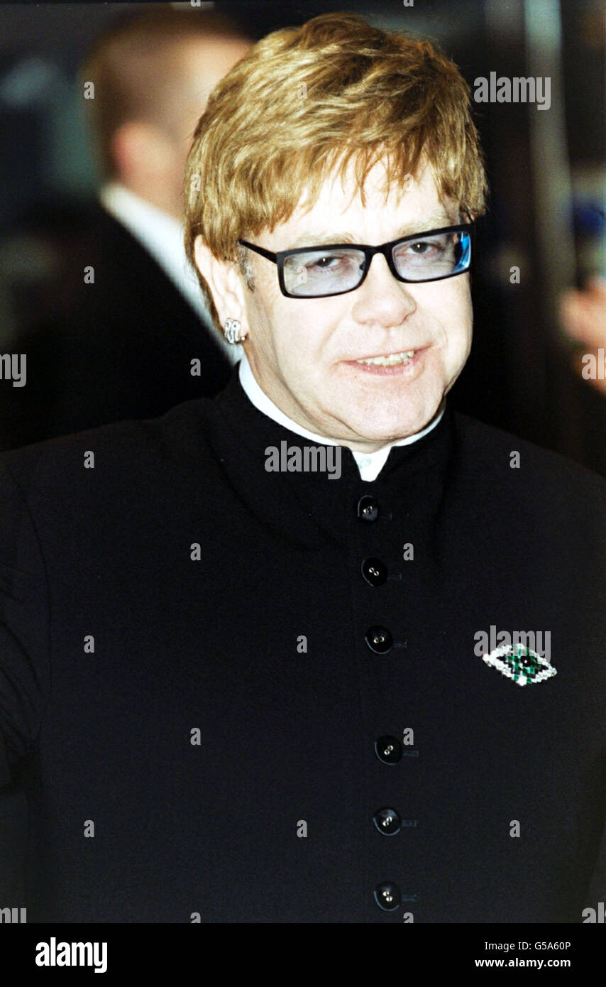 BAFTAS Sir Elton Elton Stock Photo - Alamy