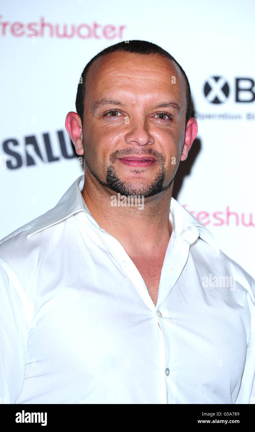 Jamie Baulch arriving at the UK premiere of Salute at the Mayfair Hotel ...