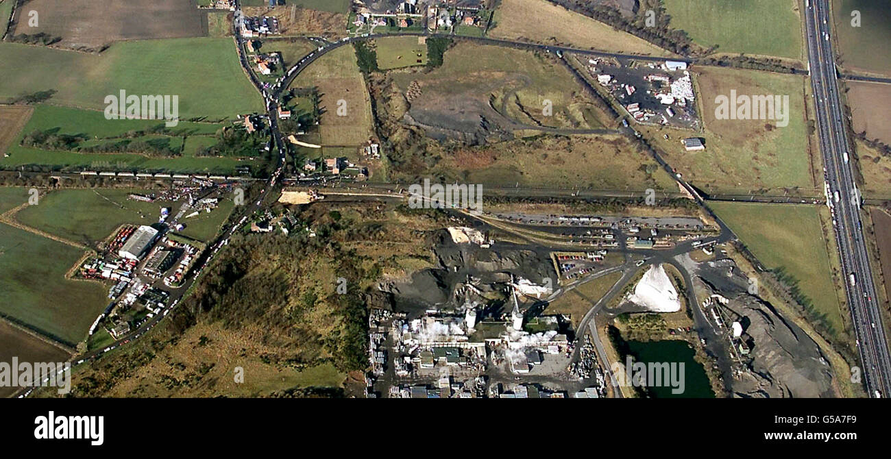 Train Crash Aerial view Stock Photo: 106560925 - Alamy