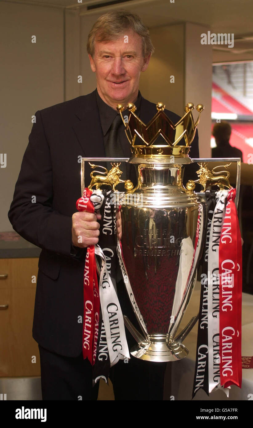 Eric harrison premier league trophy book launch hi-res stock ...