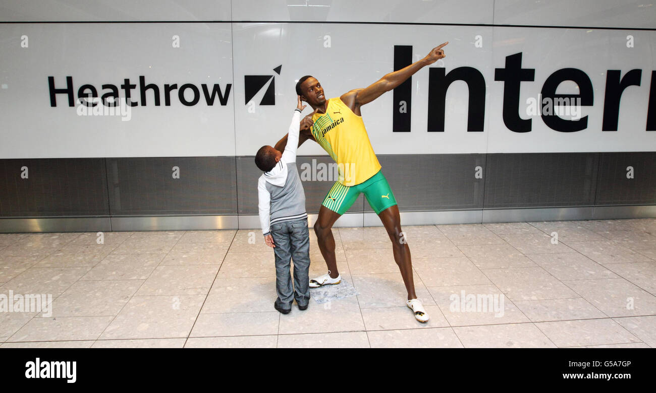 Usain Bolt wax figure unveiled Stock Photo - Alamy