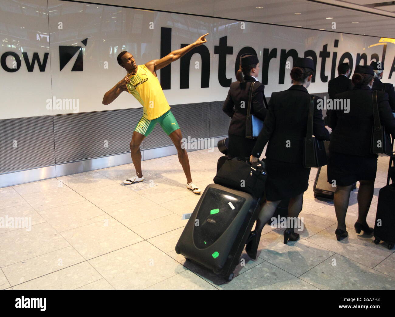 Usain Bolt wax figure unveiled Stock Photo - Alamy