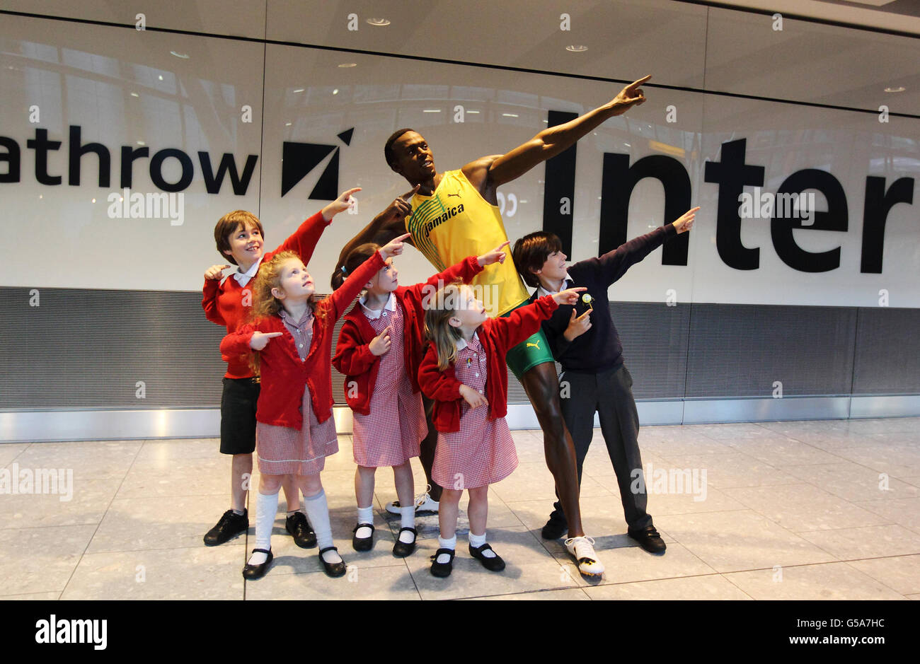 Usain Bolt wax figure unveiled Stock Photo - Alamy