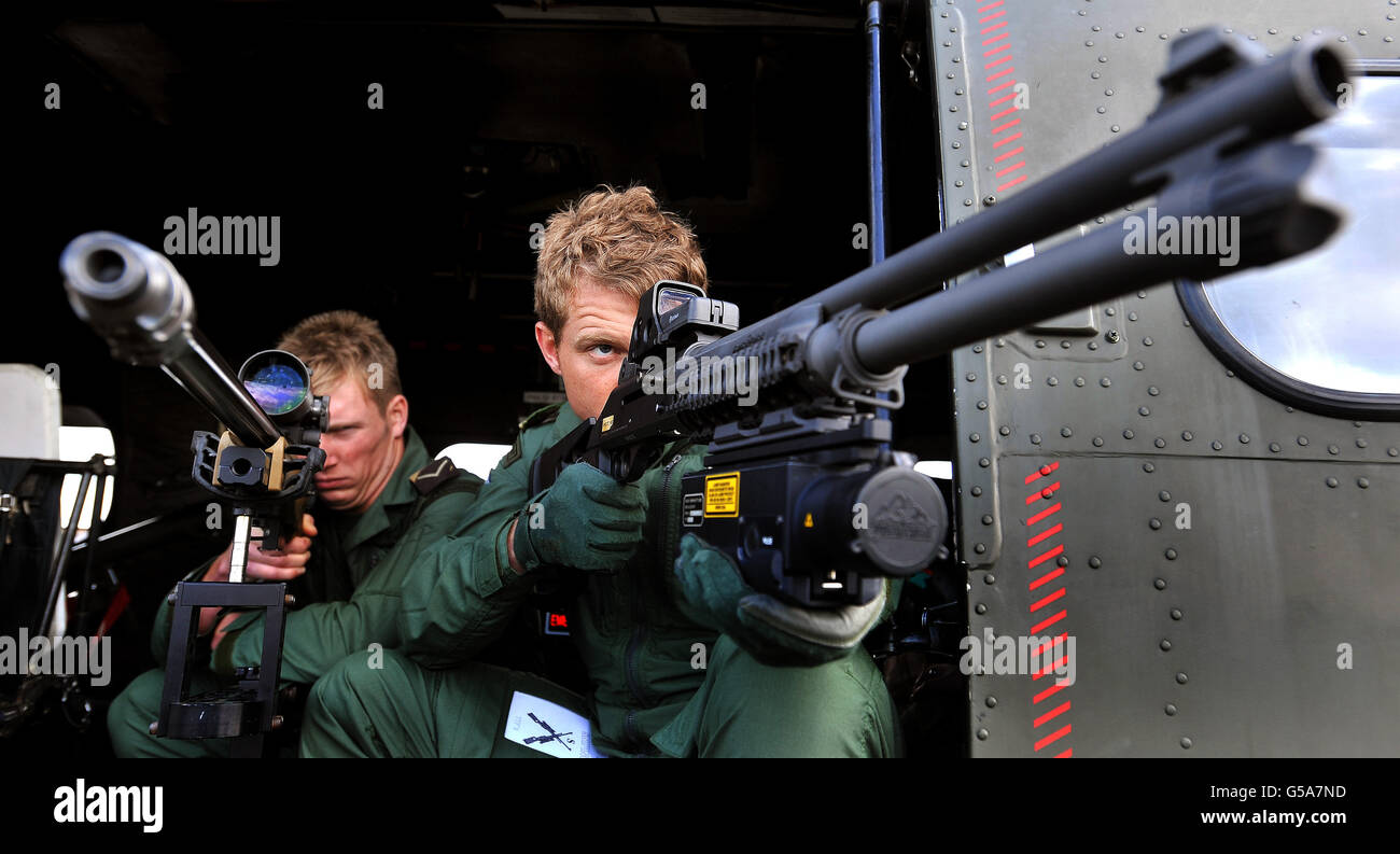 Both trained snipers with the royal air force regiment hi-res stock ...