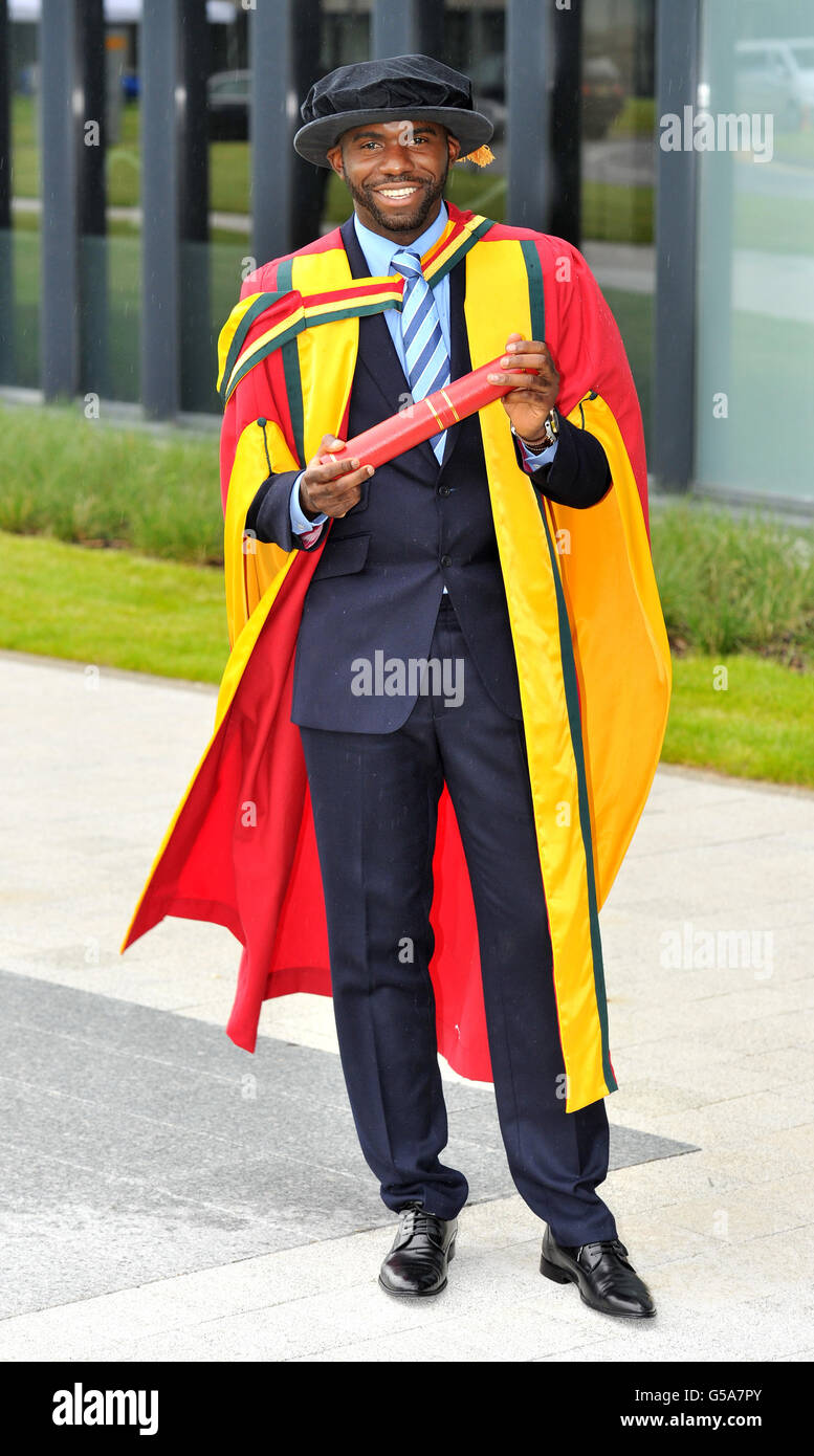Bolton Wanderers footballer Fabrice Muamba poses for photographs after ...