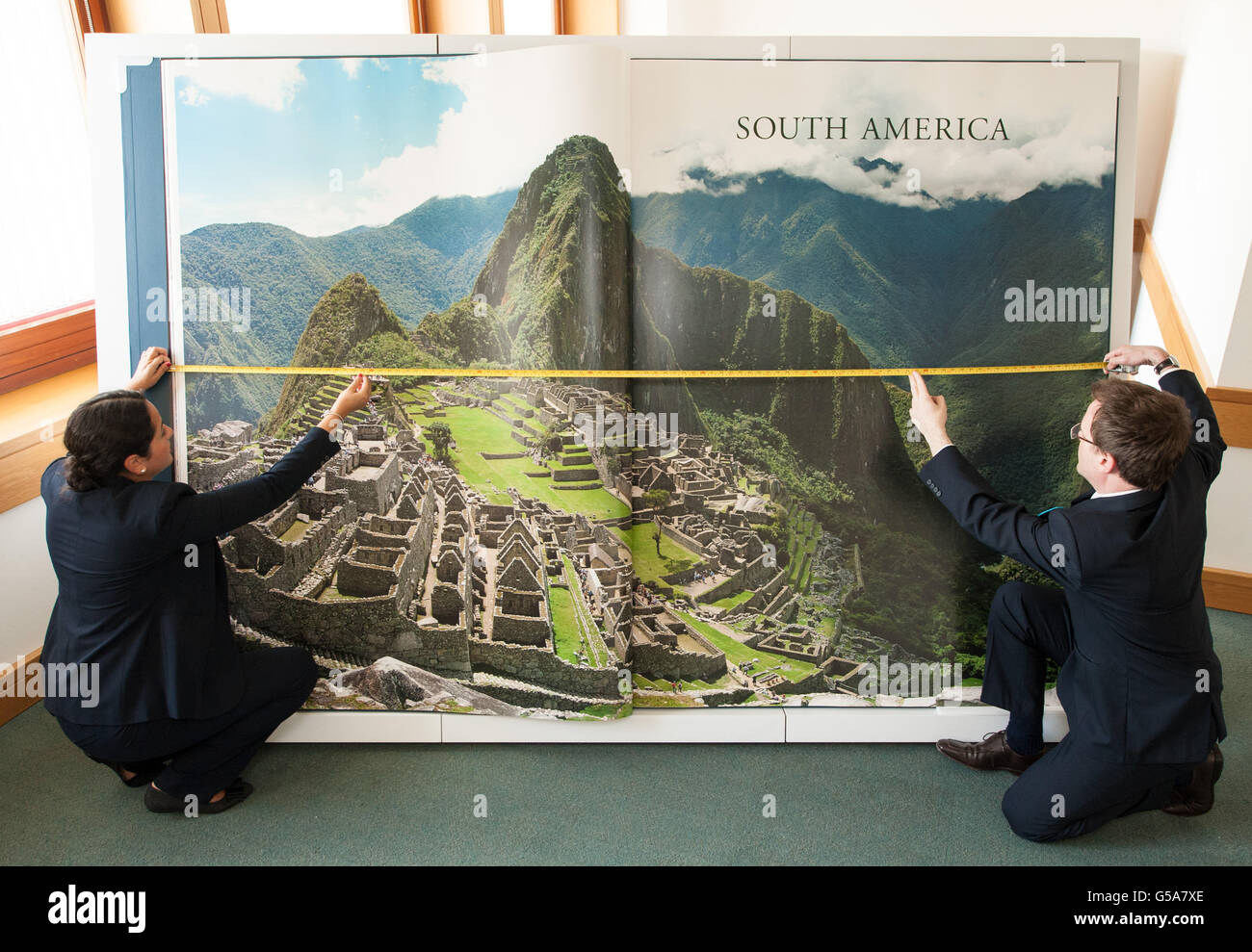 World's largest atlas Stock Photo - Alamy