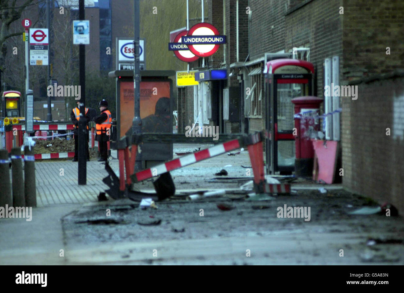 BBC bomb blast Tube scene Stock Photo - Alamy