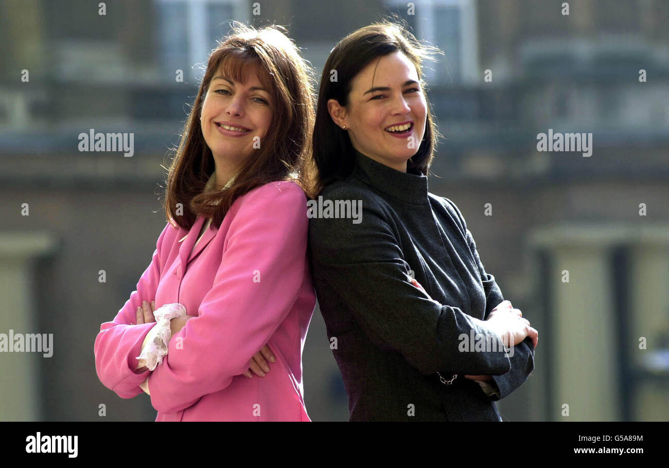 Newly-appointed assistant press secretaries Ailsa Anderson (left) and ...