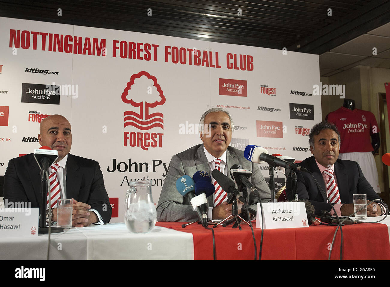 Nottingham forests new owners left right abdulaiz al hasawi hi-res ...