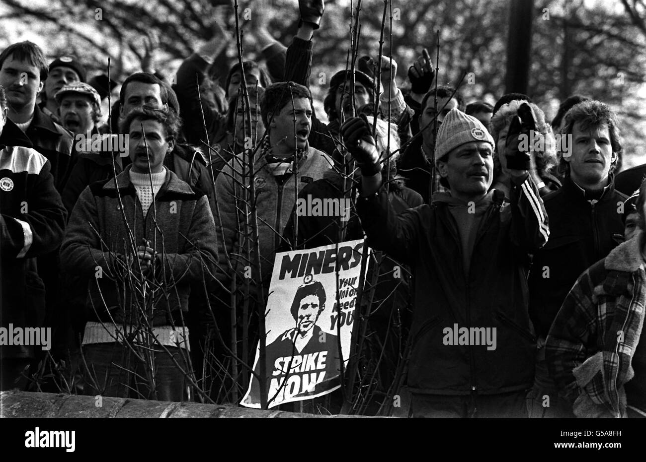 Miners strike 1984 Black and White Stock Photos & Images - Alamy