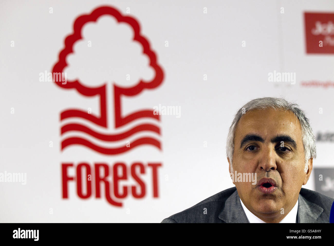 Nottingham Forest's new owners Abdulaziz Al Hasawi during the press ...