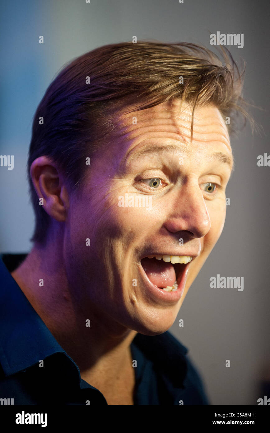 Roger Black arriving at a screening of Disney Pixar's Brave at BAFTA ...