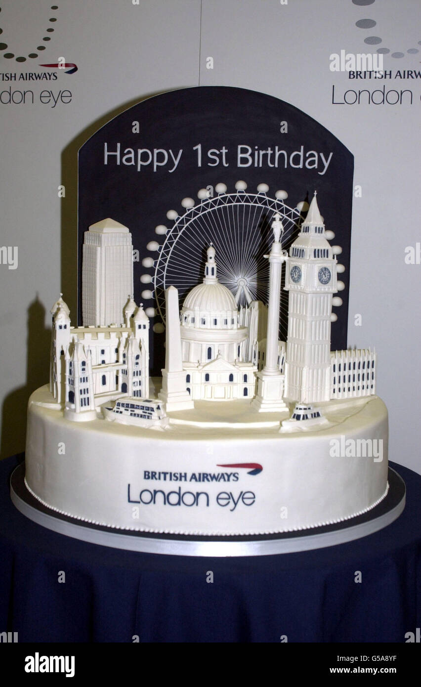 London eye cake Stock Photo - Alamy