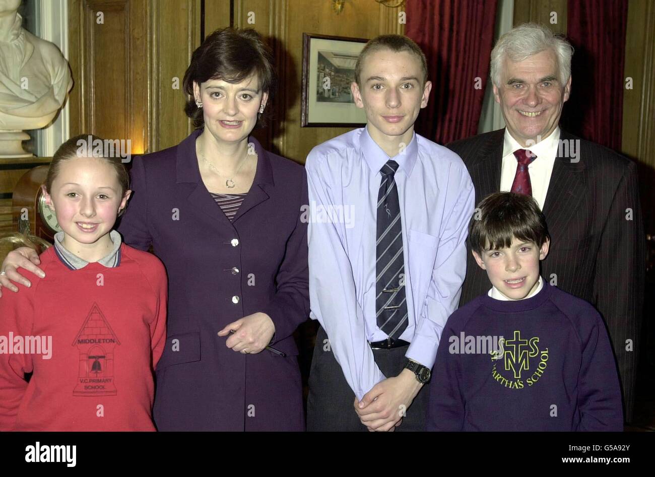 The Prime Ministers wife Cherie Blair, with George Turner MP Norfolk ...