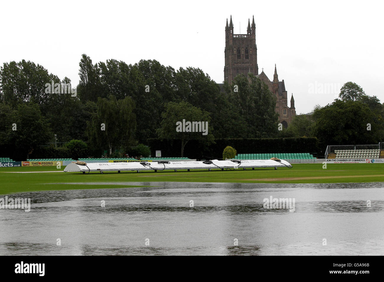 Flooded cricket ground hi-res stock photography and images - Alamy